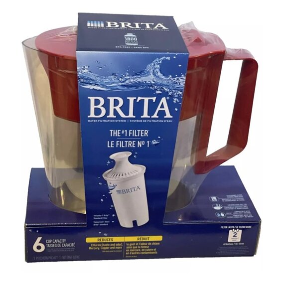 Brita | Dining | Brita Water Filtration System Pitcher 6 Cup Capacity ...